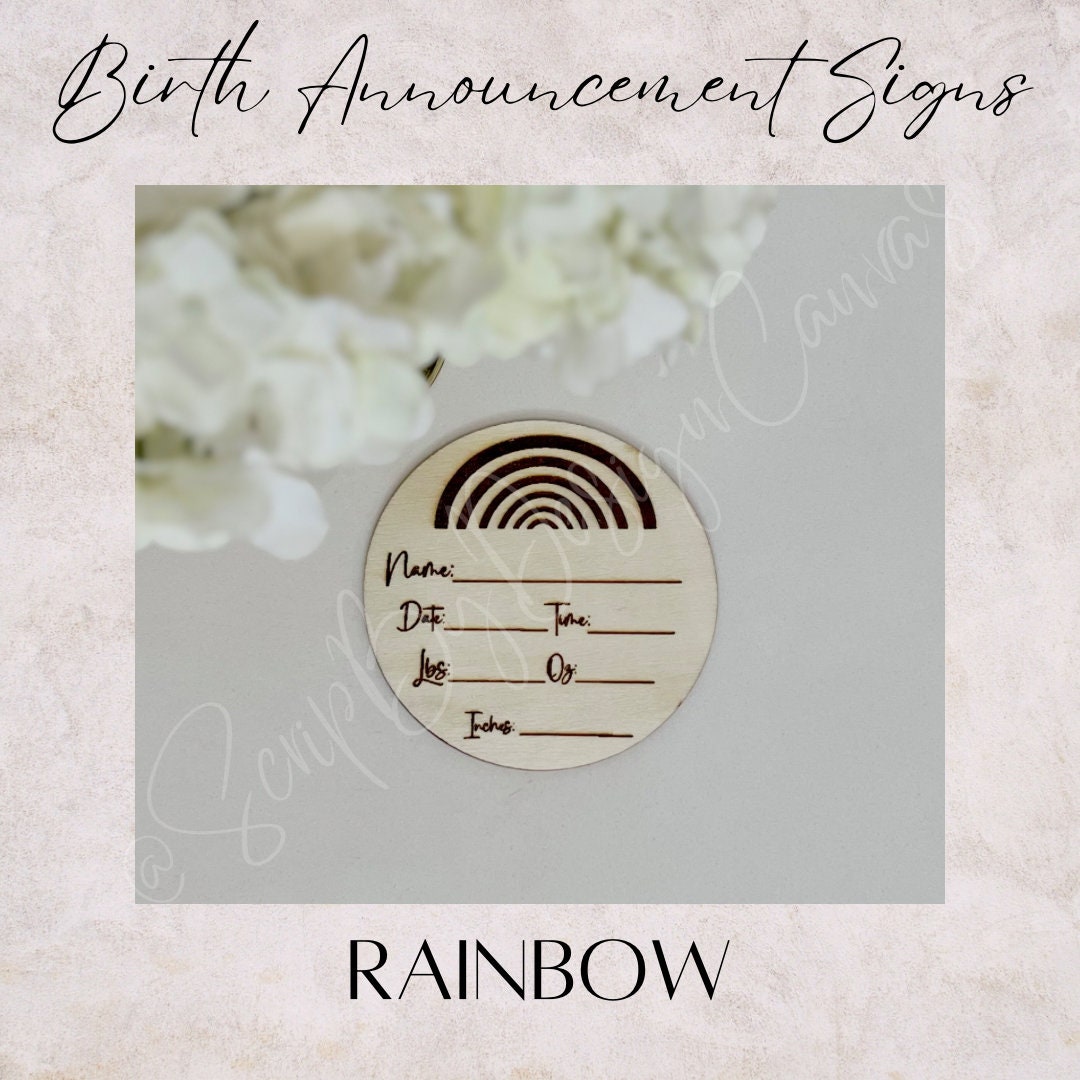 Birth Announcement Sign, Birth Stats Sign, Baby Name Sign, Newborn ...
