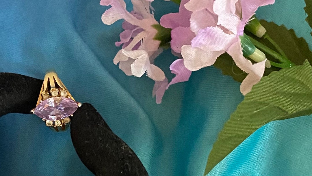 Pink Ice: Vintage DAC Ring - Etsy