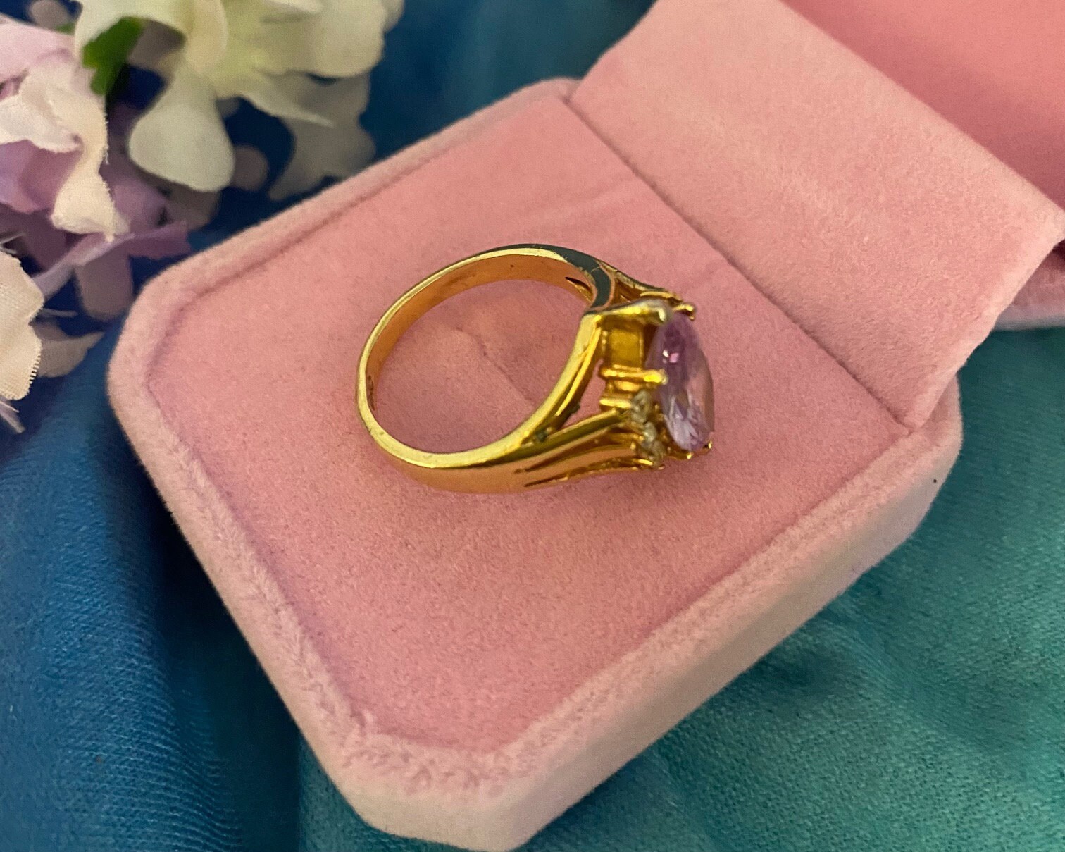 Pink Ice: Vintage DAC Ring - Etsy