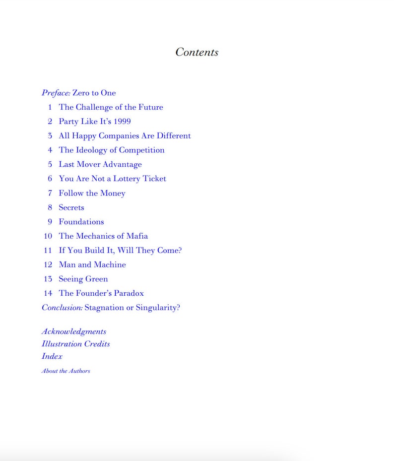 Zero to One Startup Book | Build the Future (digital Download) - Etsy