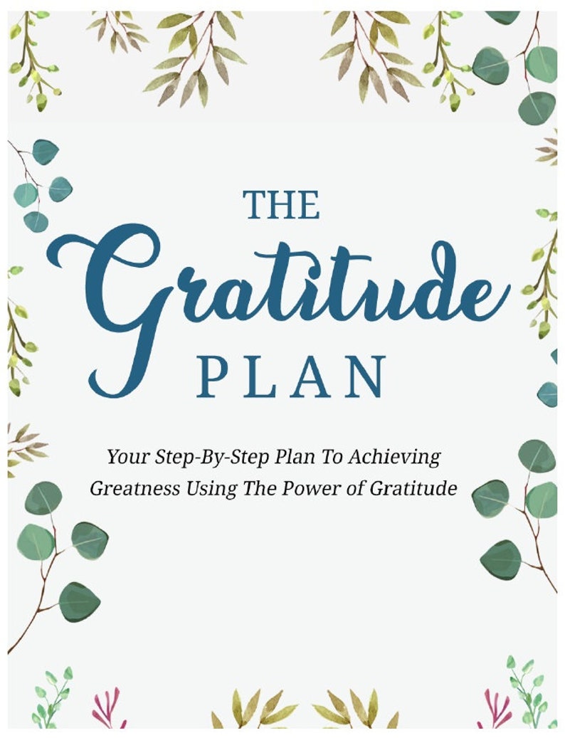 The Gratitude Plan: Transform Your Life With the Power of Gratitude - Etsy