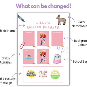 Printable Personalised 2022-2023 School Planner * School Calendar ...