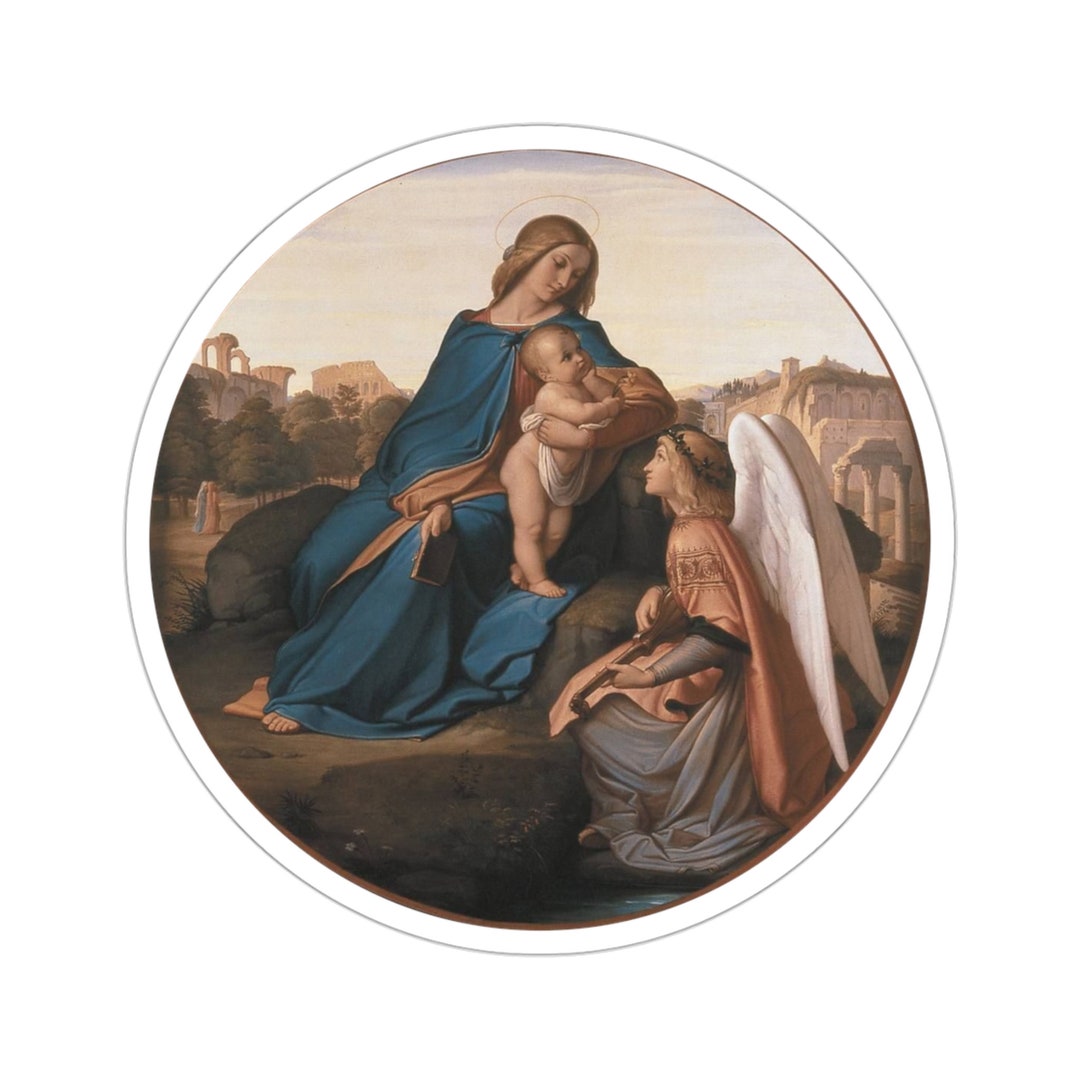 Madonna and Child Sticker, Catholic Religious Gift, Stocking Stuffer ...