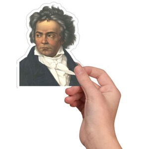 Beethoven Sticker, Ludwig Van Beethoven Decal, Music Sticker, German ...