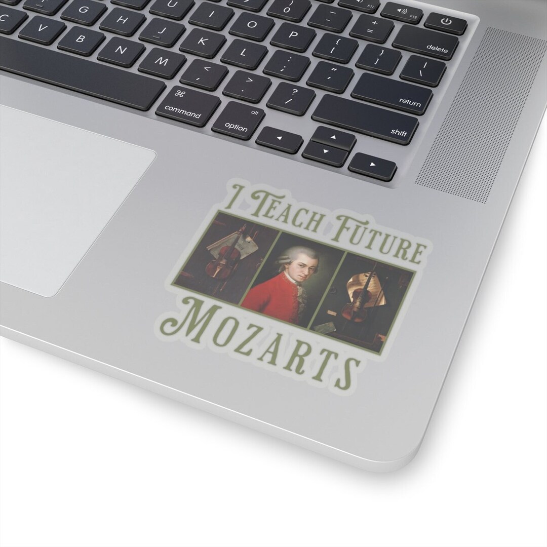 Music Teacher Sticker, Mozart Decal, Bookish Music Sticker, Classical ...