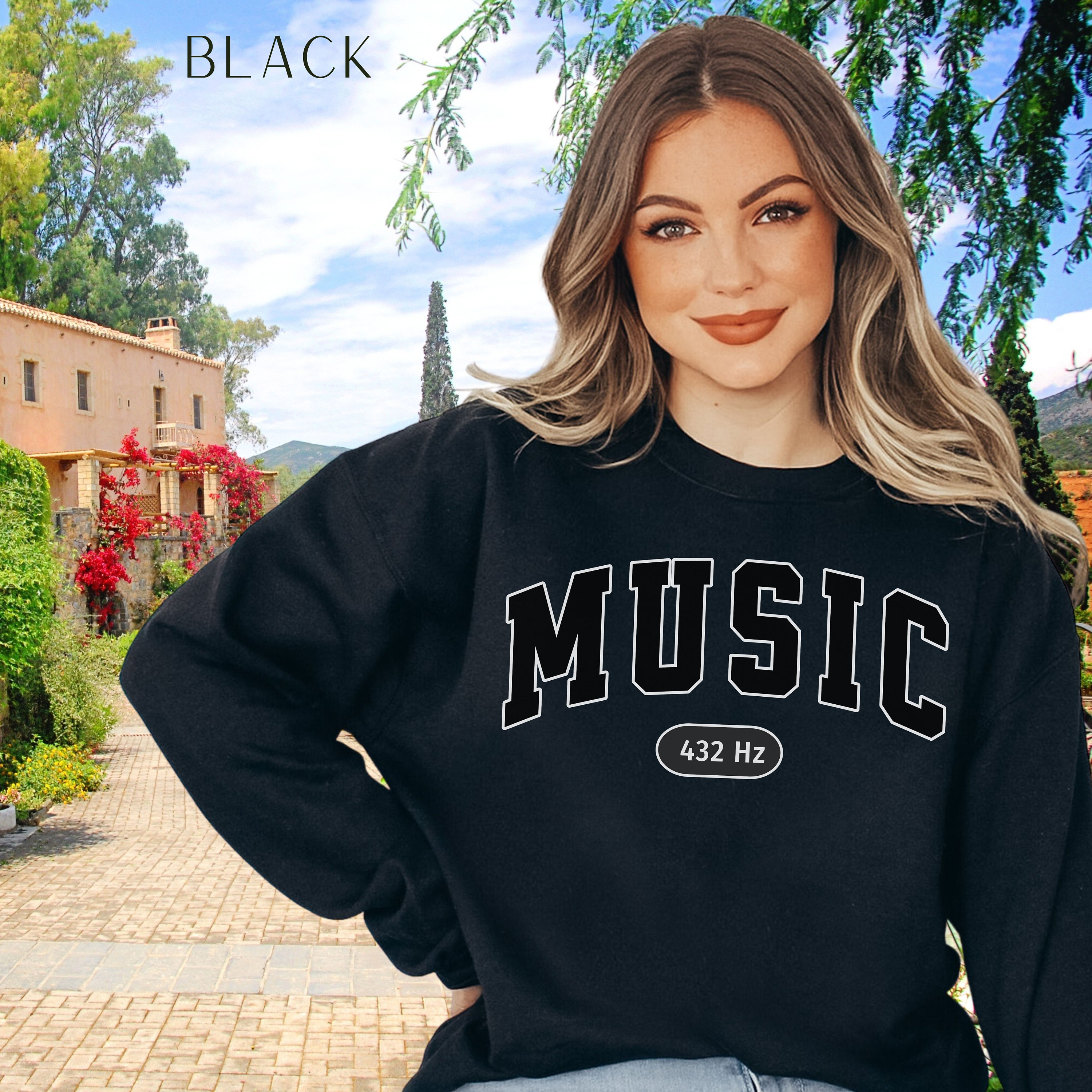 Varsity Music Sweatshirt, 432 Hz, Music Teacher Gift - Etsy