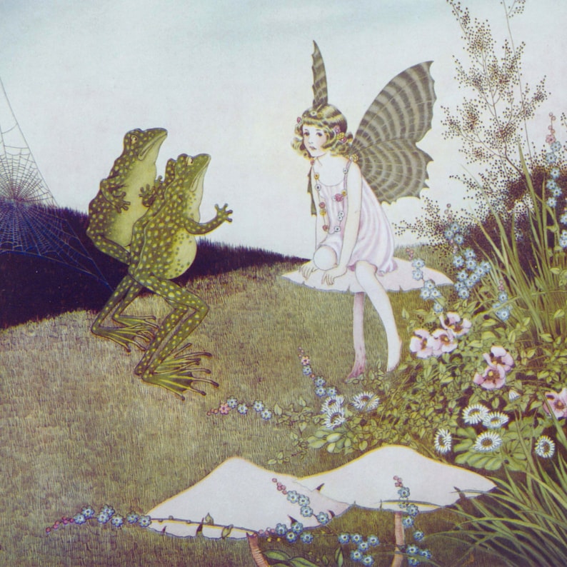 Frogs Fairies & Mermaids Wall Collage Kit Fairies Aesthetic - Etsy