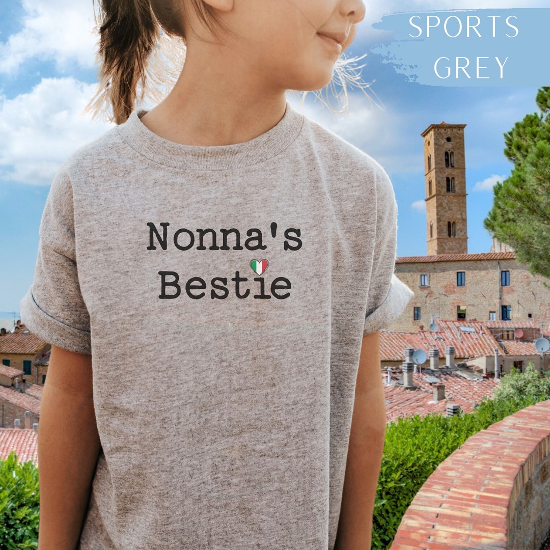 Nonnas Bestie Kids T-shirt, Italian Grandma Gift, Italian Grandmother Love Shirt, Gift for Nonna ...