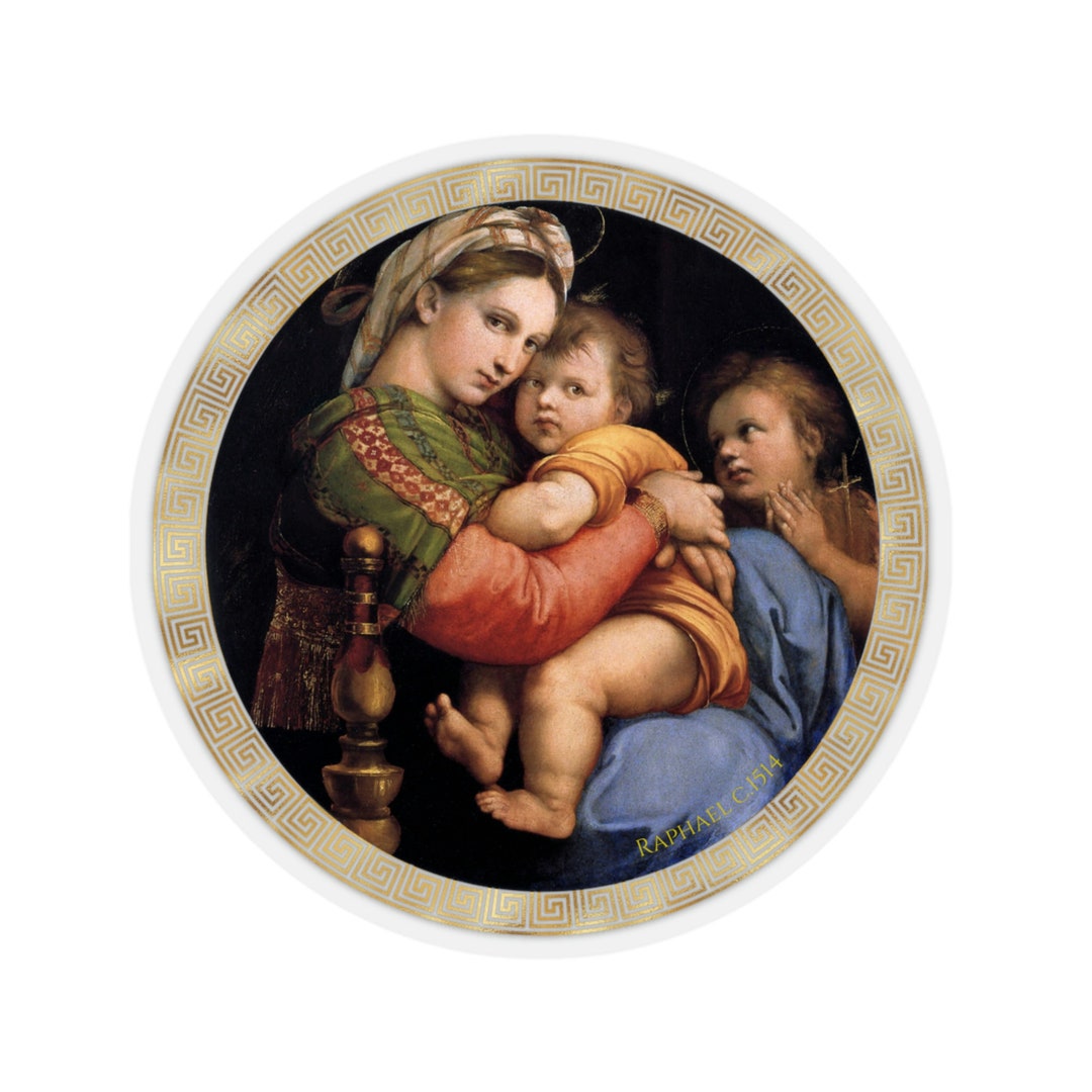 Madonna and Child Sticker: Raphael Renaissance Art Decal - Etsy