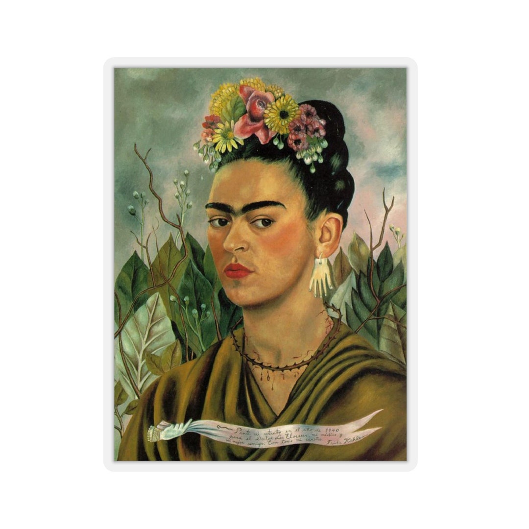 Frida Kahlo Sticker, Frida Portrait Decal, Mexican Artist, Latina Power ...