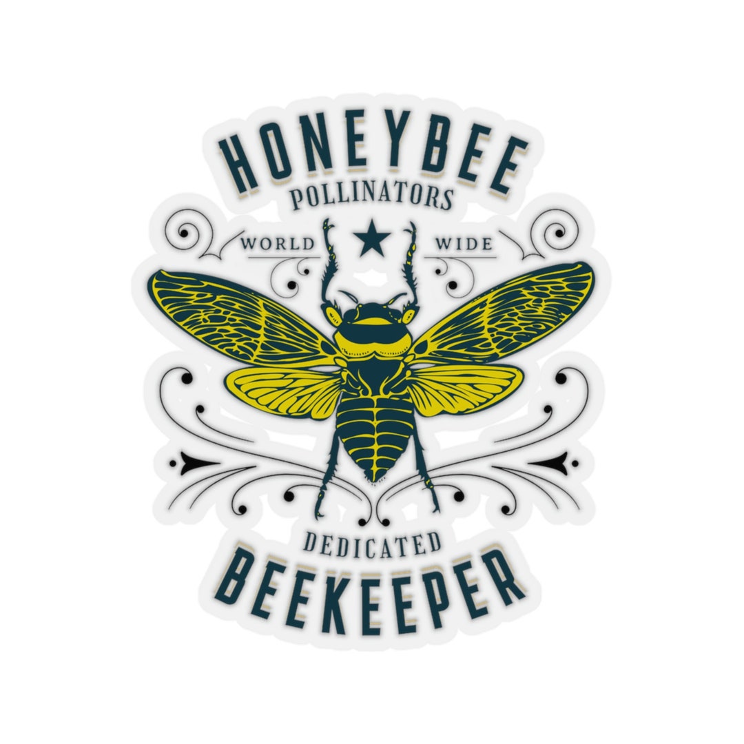 Honeybee Sticker, Honeybee Beekeeper Sticker, Cottagecore Gift, Save ...