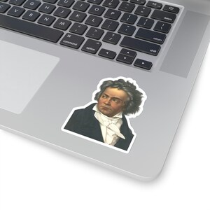 Beethoven Sticker, Ludwig Van Beethoven Decal, Music Sticker, German ...
