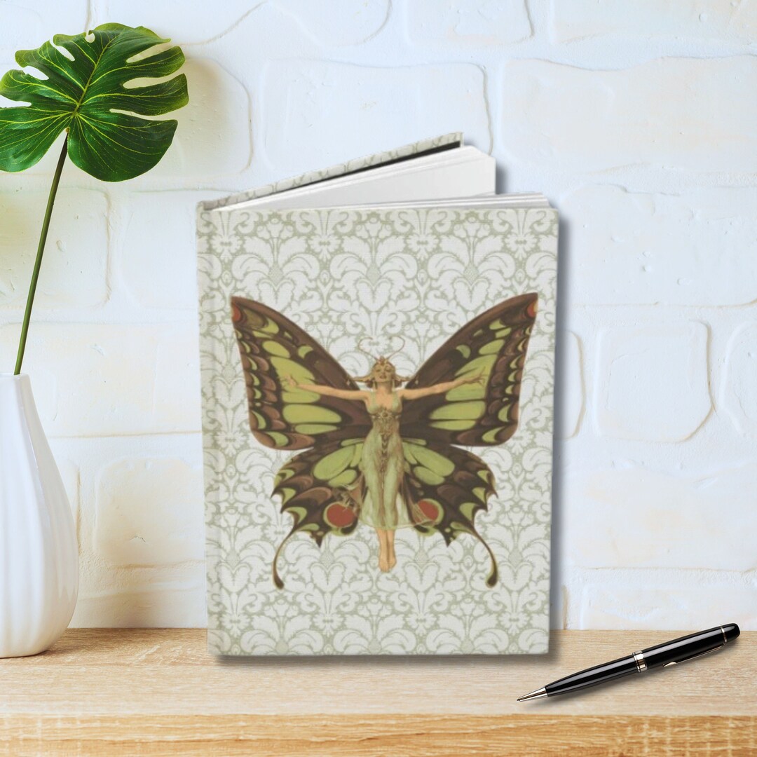 Fairycore Butterfly Journal, 1920 Flapper Notebook, Mystical Butterfly ...