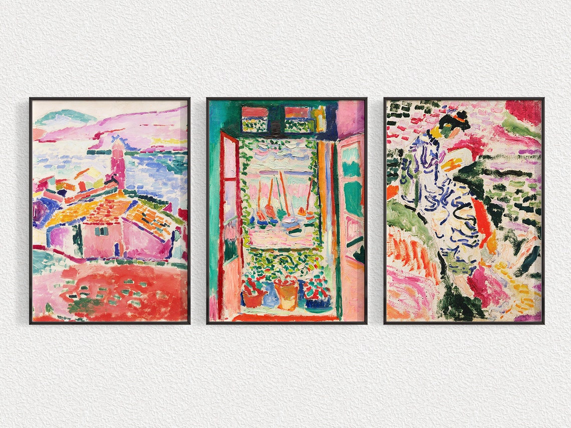 MATISSE SET OF 3 / Gallery Wall / Matisse Window / Matisse Garden ...