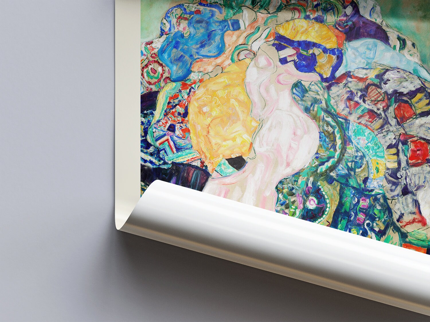 Gustav Klimt / Baby cradle / Exhibition Poster / Poster Print / Wall ...