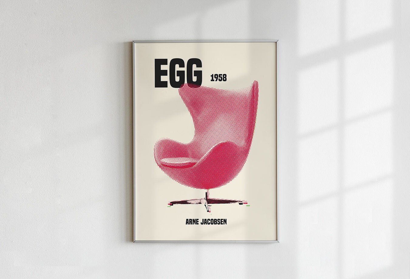 The Egg Chair / Pop Art Poster Print / Wall Art / Apartment Poster ...