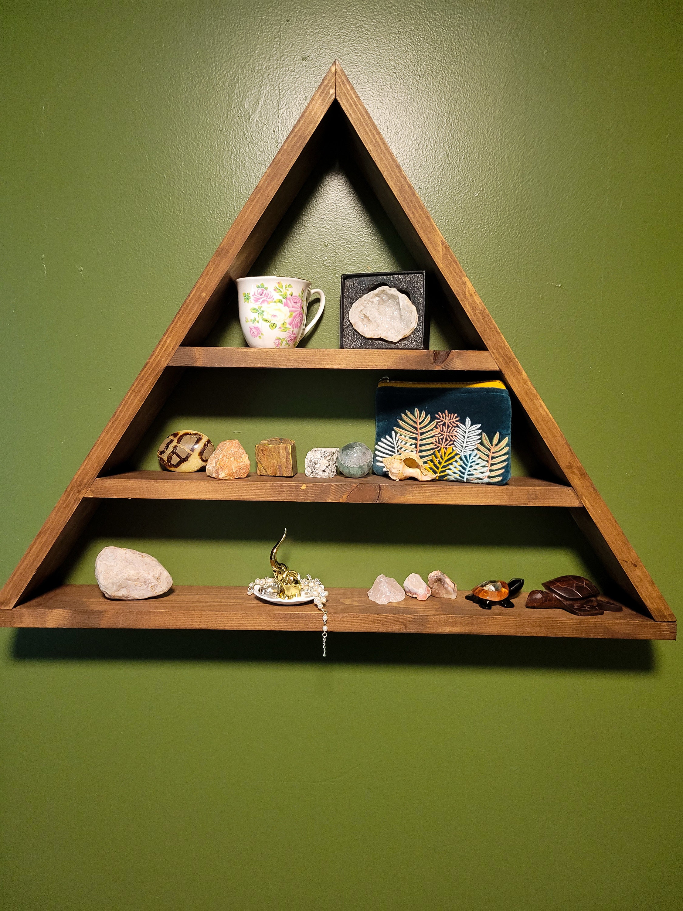 Hanging Triangle Shelf - Etsy