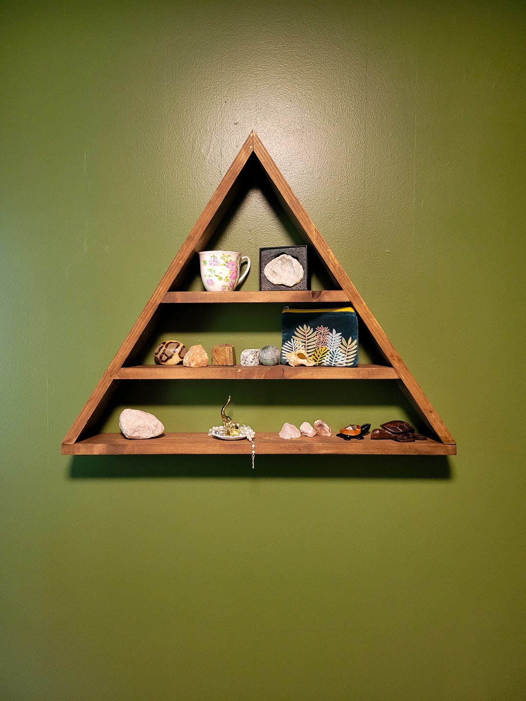 Hanging Triangle Shelf - Etsy