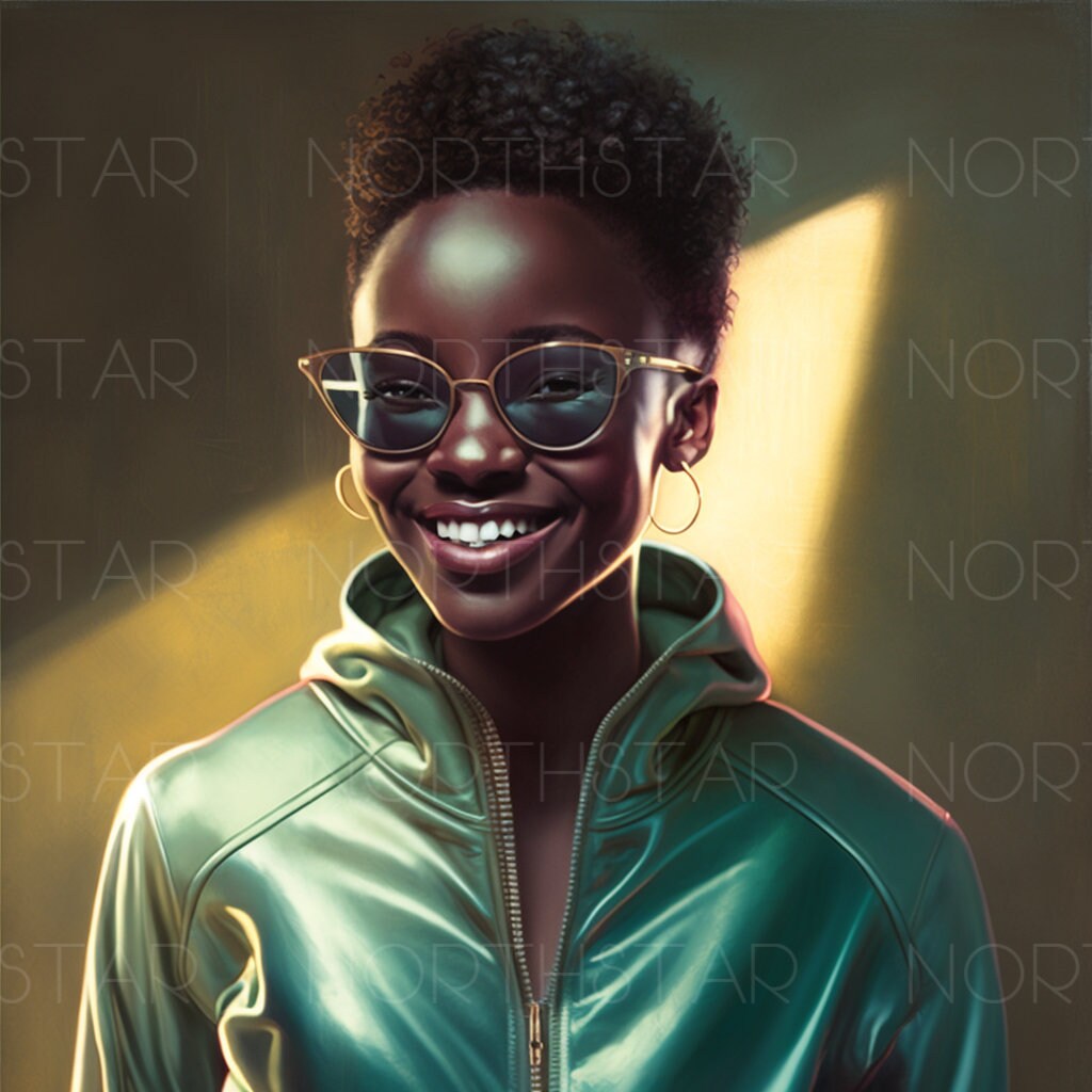 5 Beautiful Black Girls Png in Track Suits, 1 Png Files, Black Queen ...