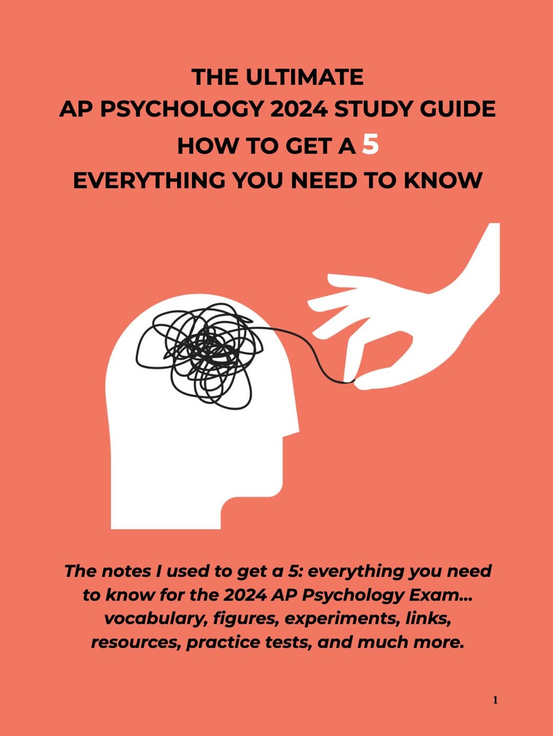 The Complete AP Psychology Study Guide Notes - Etsy