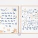 Under the Sea Alphabet and Number Posters for Blue Nursery, Playroom or ...