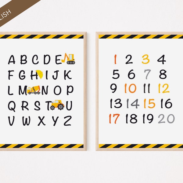 Truck Alphabet Poster - Etsy