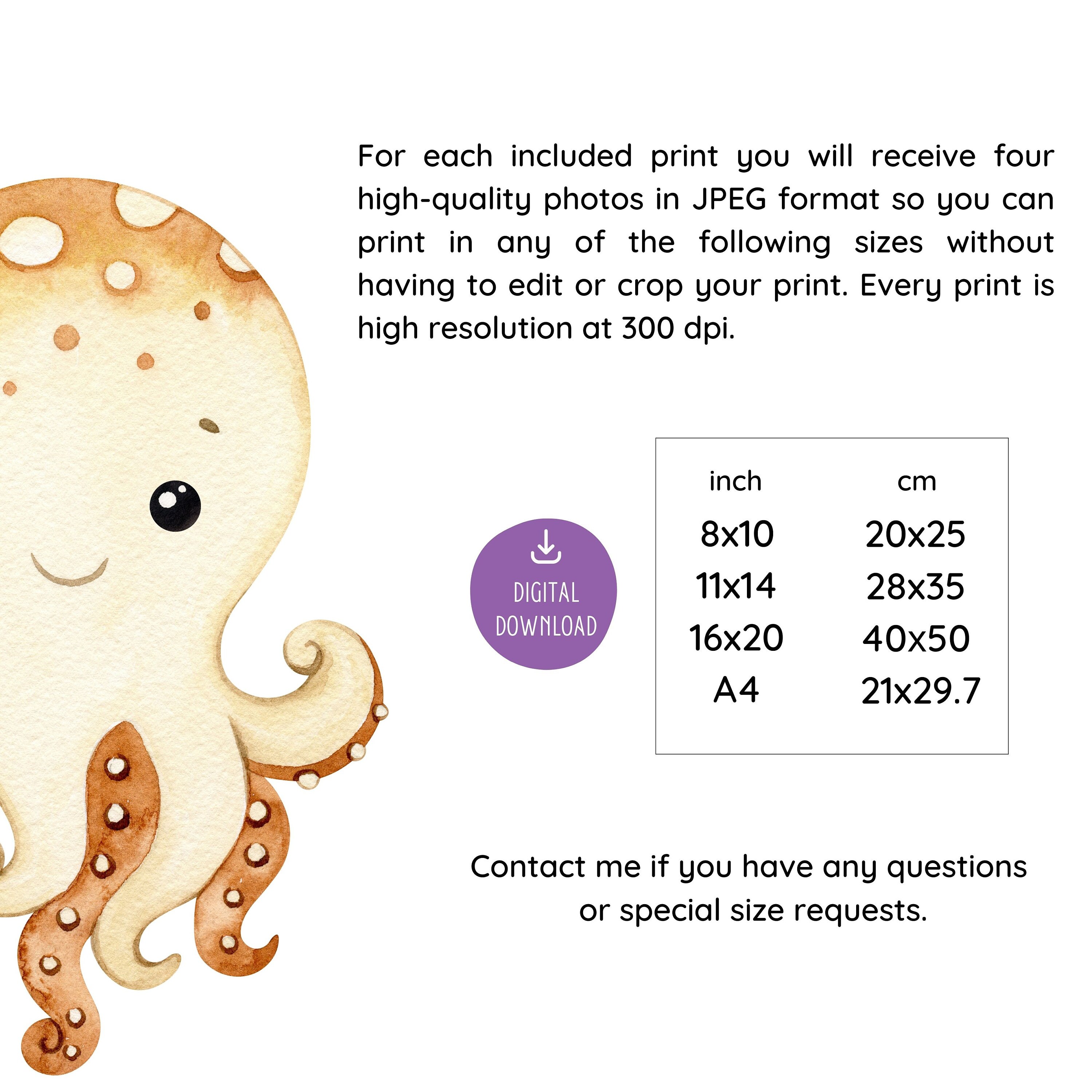 Marine Animal Posters for Baby Room, Ocean Theme Nursery Decor, Neutral ...