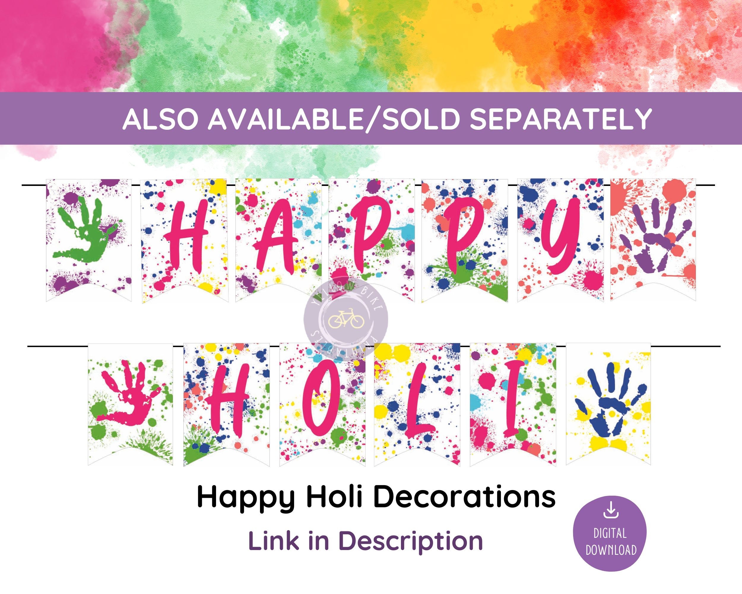 Holi Activity Bundle, Holi Coloring Pages, Printable Holi Themed ...