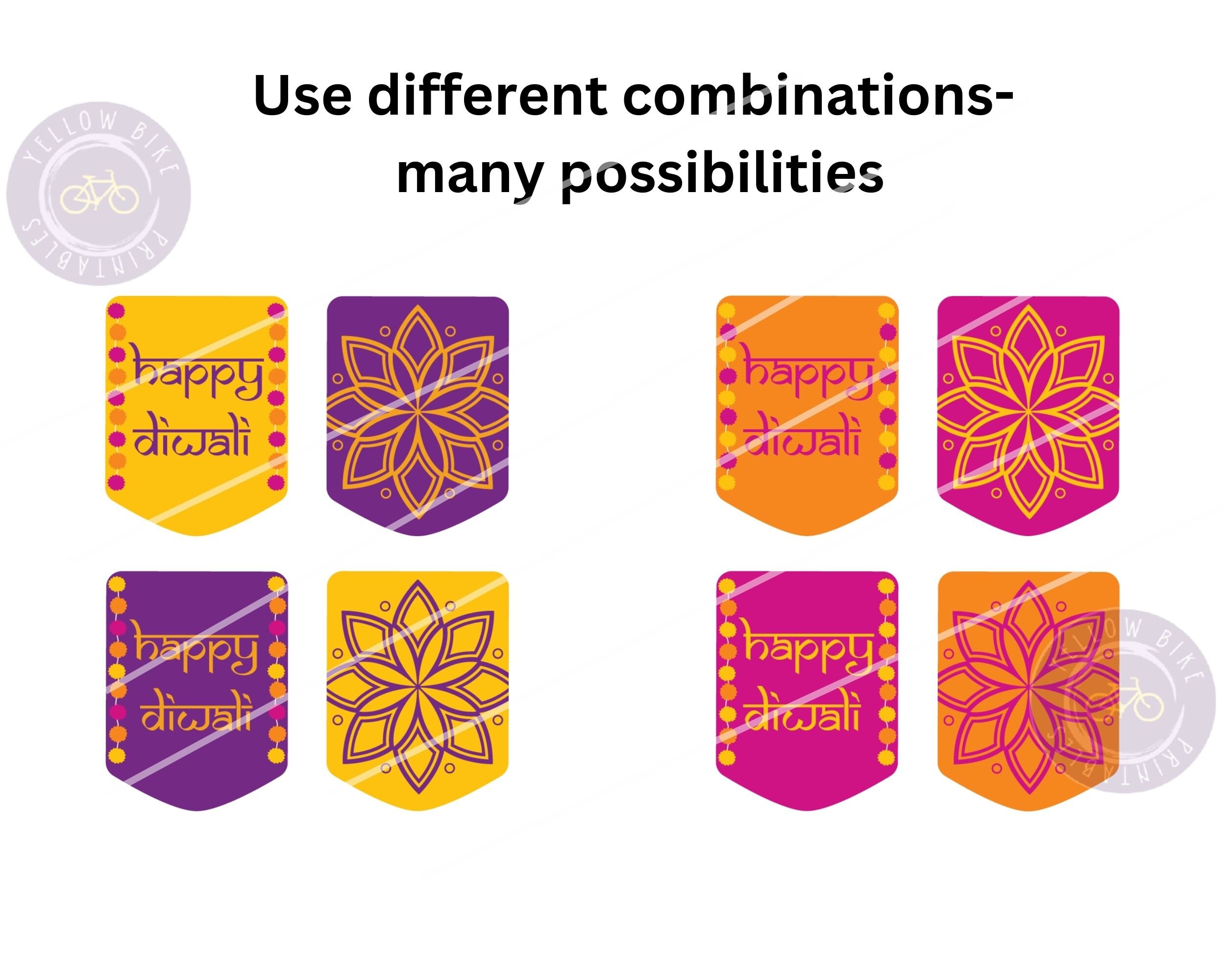 Printable Happy Diwali Banner, Printable Diwali Decorations, Diwali ...