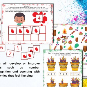 Holi Activity Bundle, Holi Coloring Pages, Printable Holi Themed ...