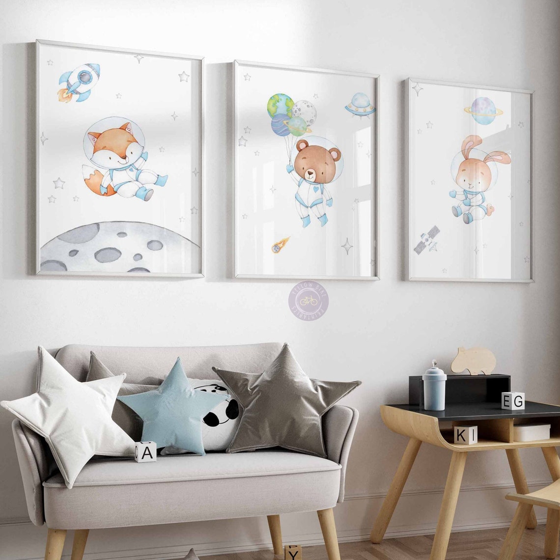 Space Nursery Prints Boy Room Printable Wall Art Space - Etsy