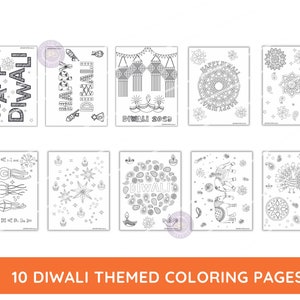 Diwali Coloring Pages Bundle Printable Diwali Coloring Pages - Etsy
