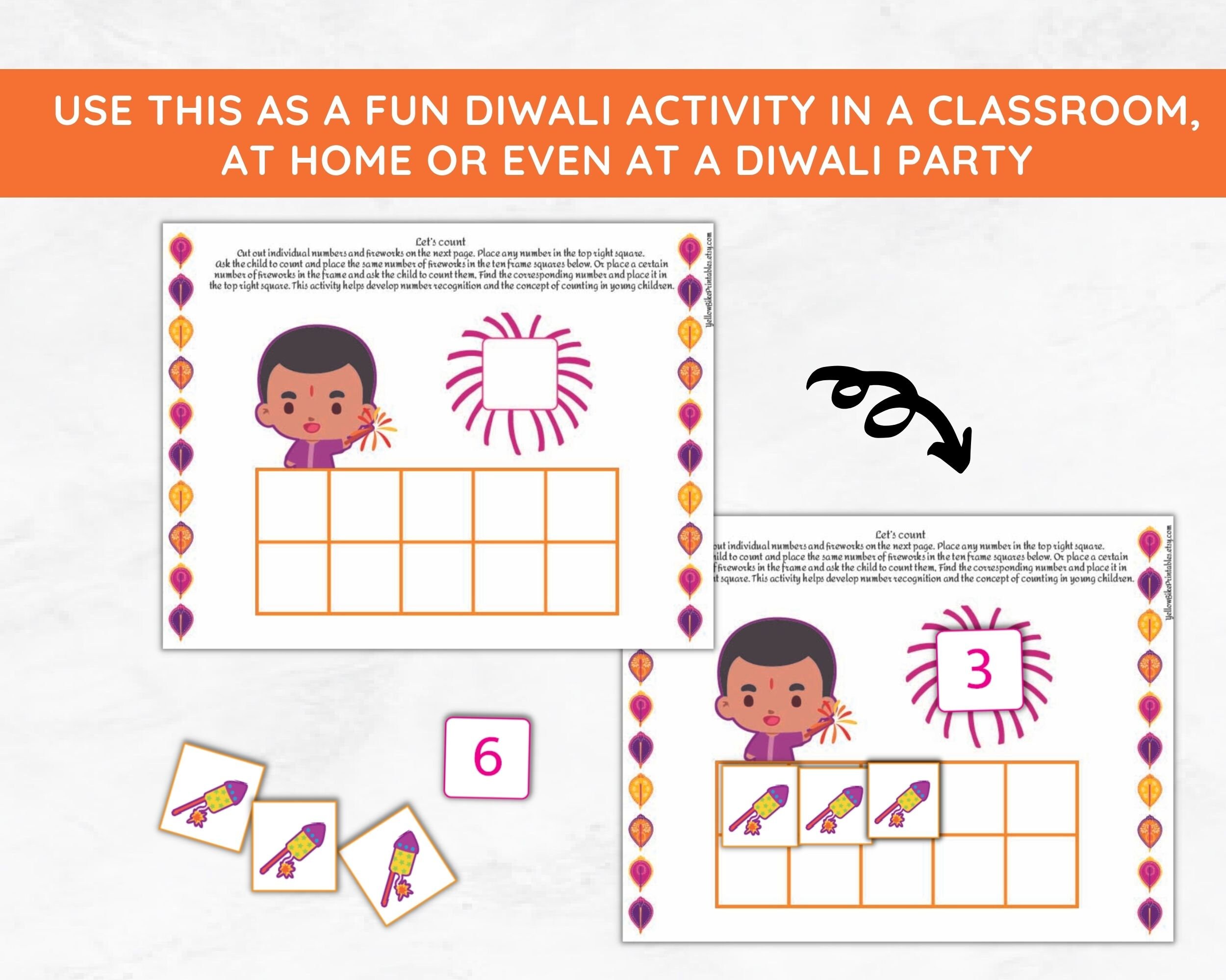 Diwali Printable Activity Bundle for Kids, Coloring Pages, Diwali ...