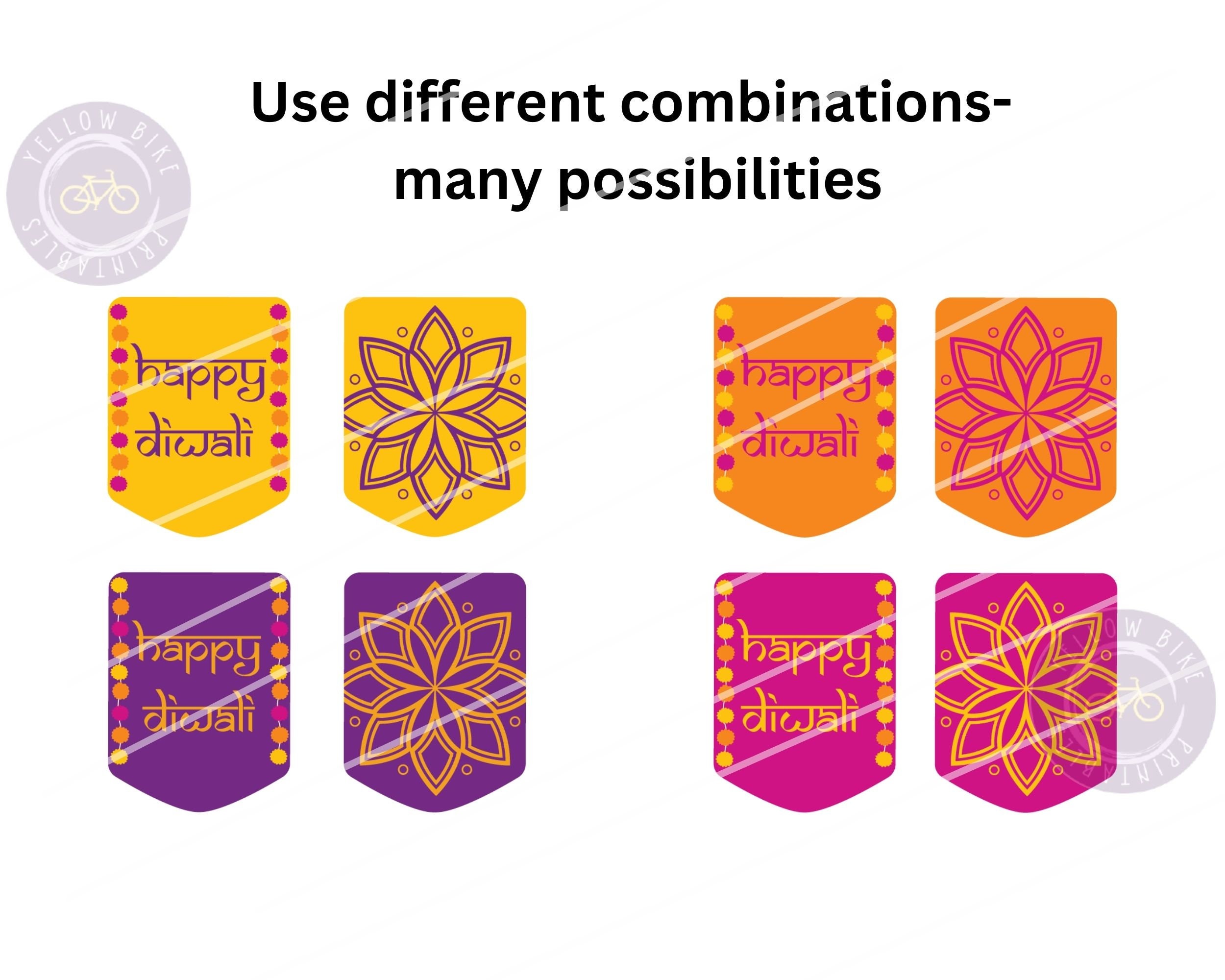 Printable Happy Diwali Banner, Printable Diwali Decorations, Diwali ...