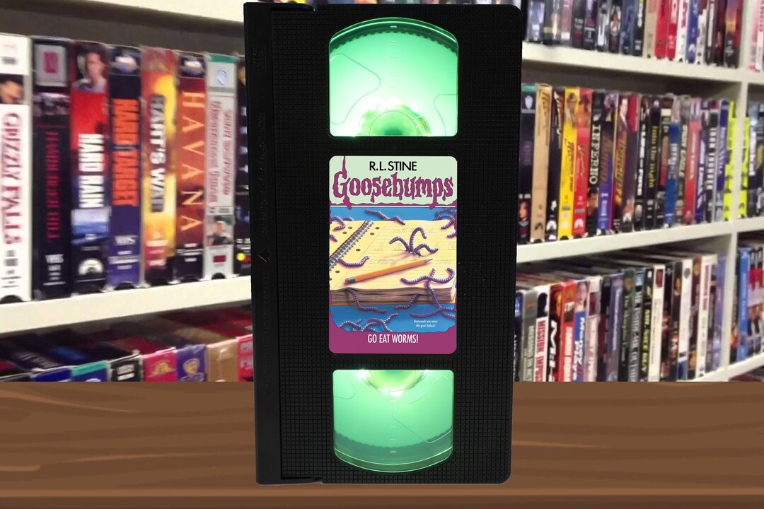 Goosebumps Book: Go Eat Worms VHS Lamp Remote - Etsy