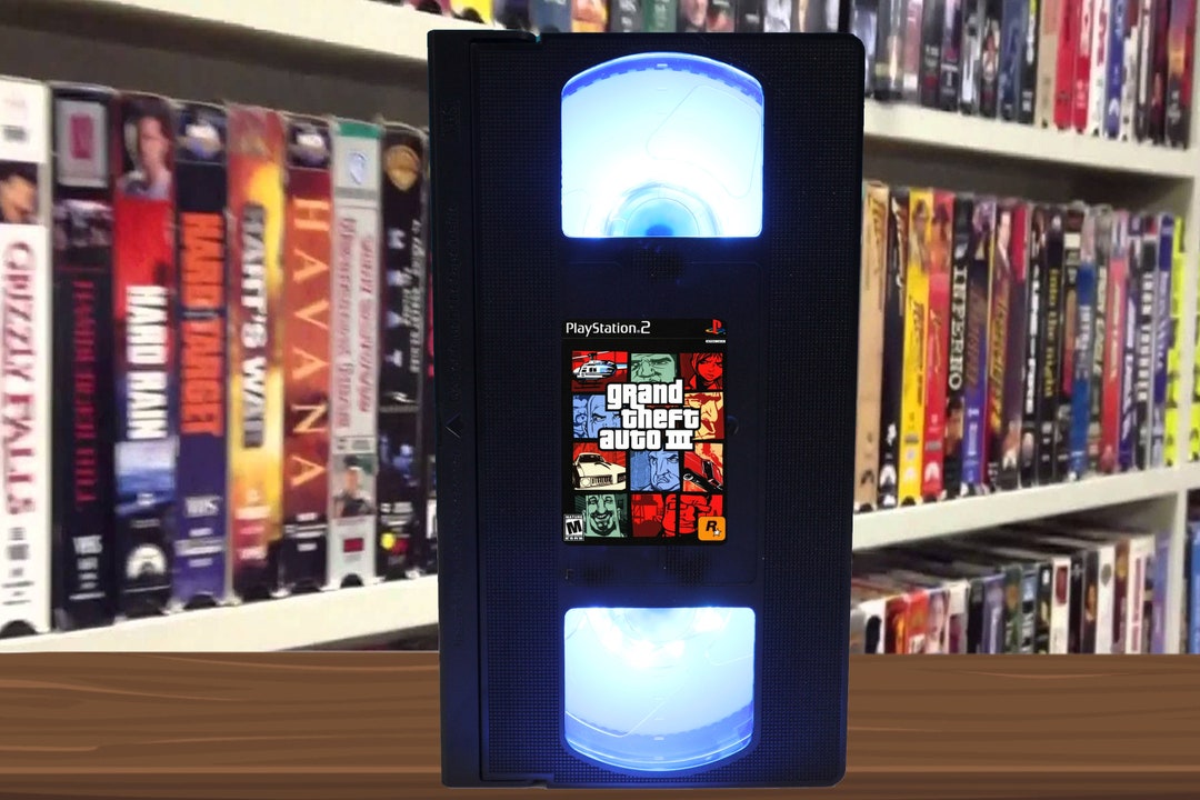 Grand Theft Auto III playstation 2 VHS Lamp Remote - Etsy