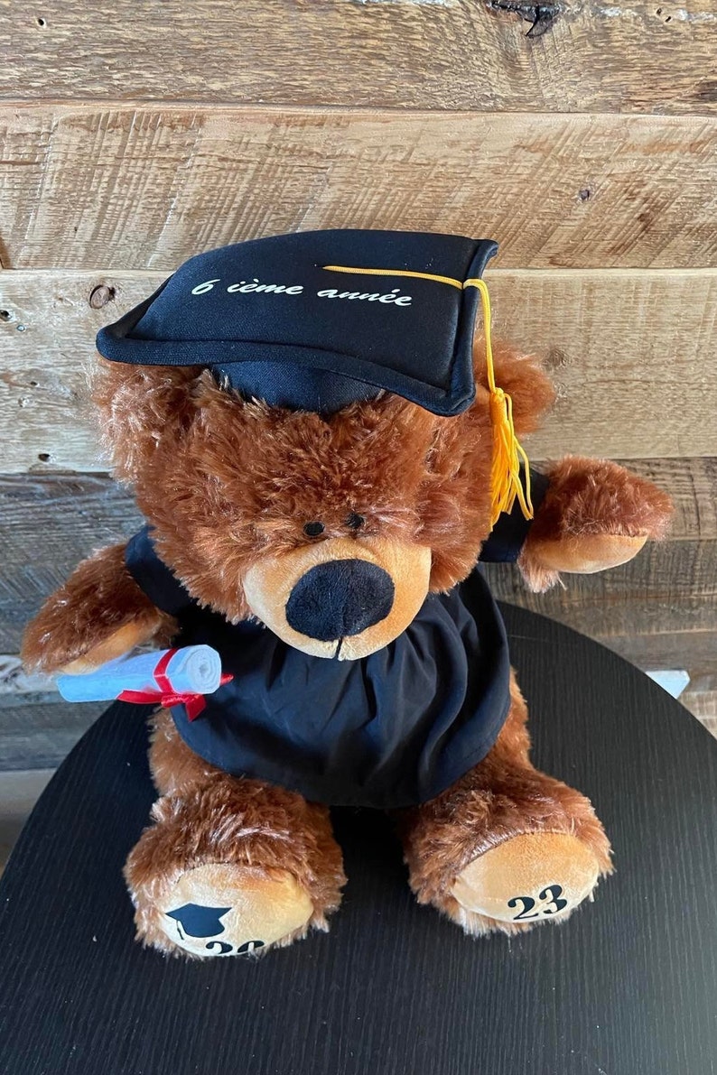 Personalized Graduation Bear Grad Bear 2024, Class of 2024 Gift Unique ...