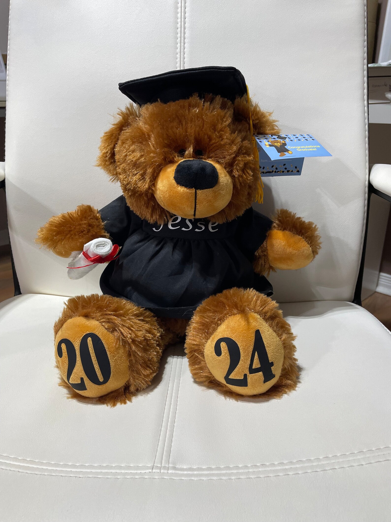Personalized Graduation Bear Grad Bear 2024, Class of 2024 Gift Unique ...