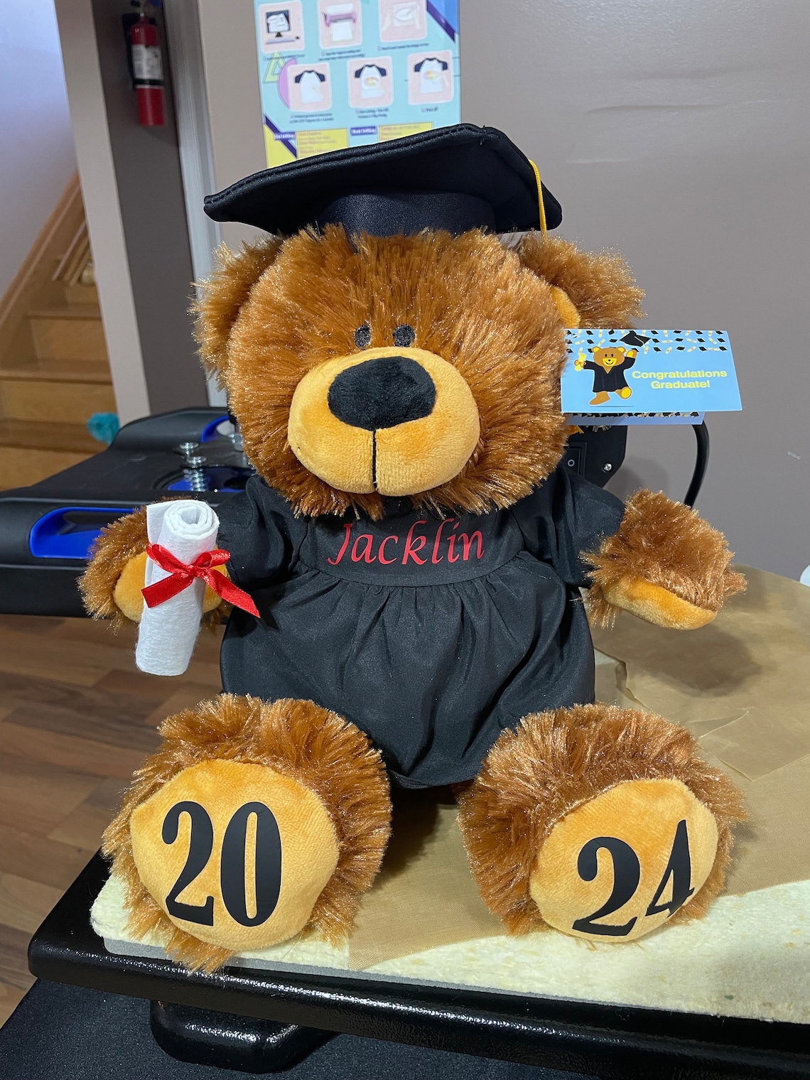Personalized Graduation Bear Grad Bear 2024, Class of 2024 Gift Unique ...