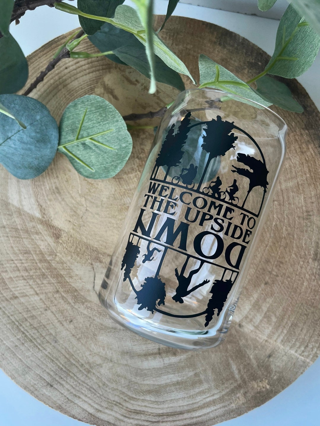 Stranger Things Upside Down Beer Can Glass | Libbey Cup 16oz | Iced ...