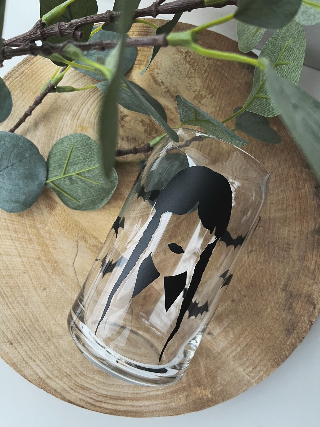 Wednesday Addams Beer Can Glass | Libbey Cup 16oz | Iced Coffee ...