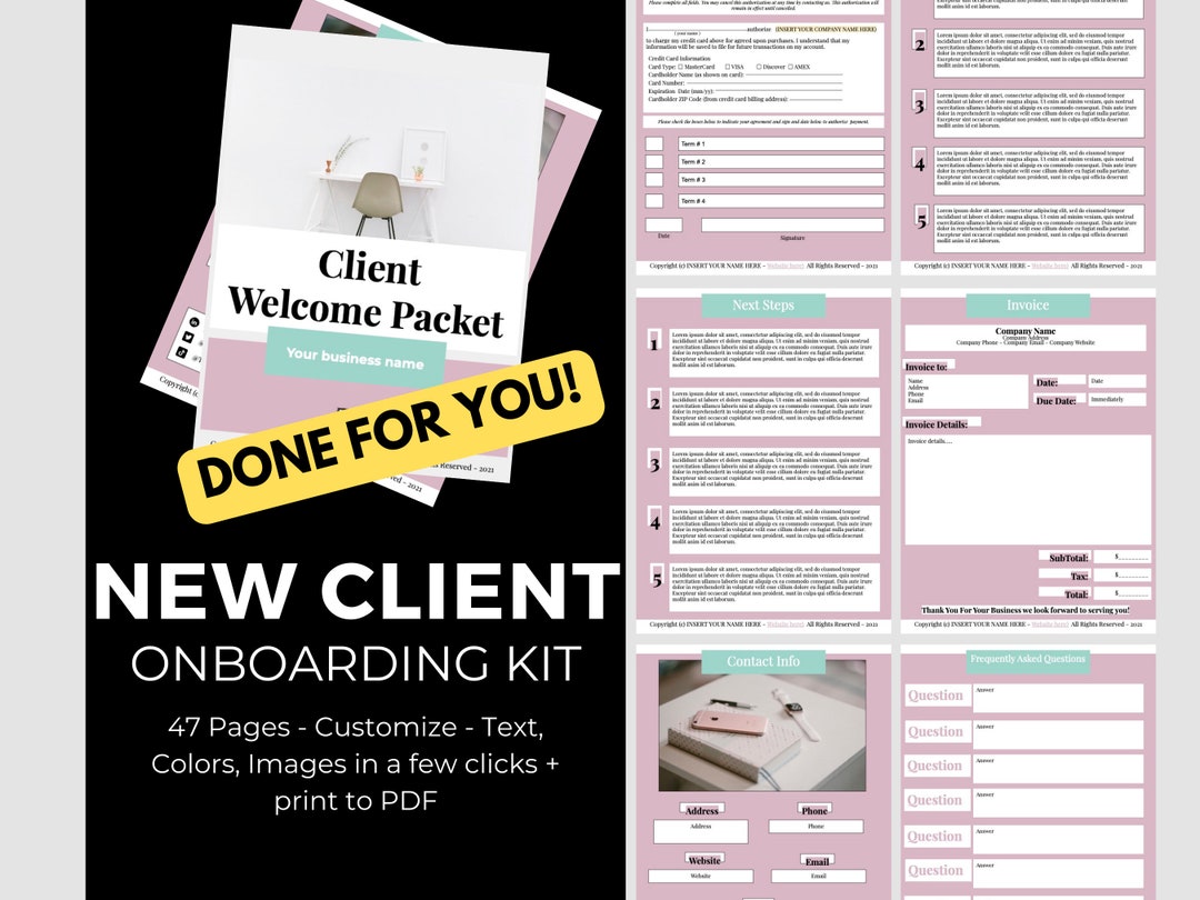 Client Onboarding Kit Google Slides Fully Customizable Client Welcome ...