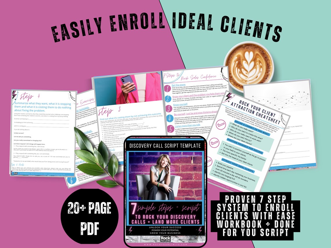 Discovery Call Script Planner for Service Providers Done for You With ...