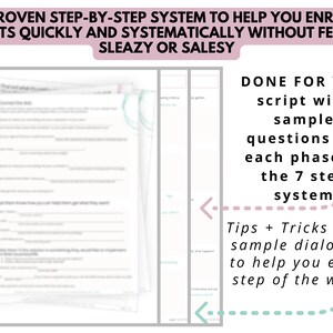 Discovery Call Script Planner for Service Providers Done for You With Workbook to Easily Enroll ...