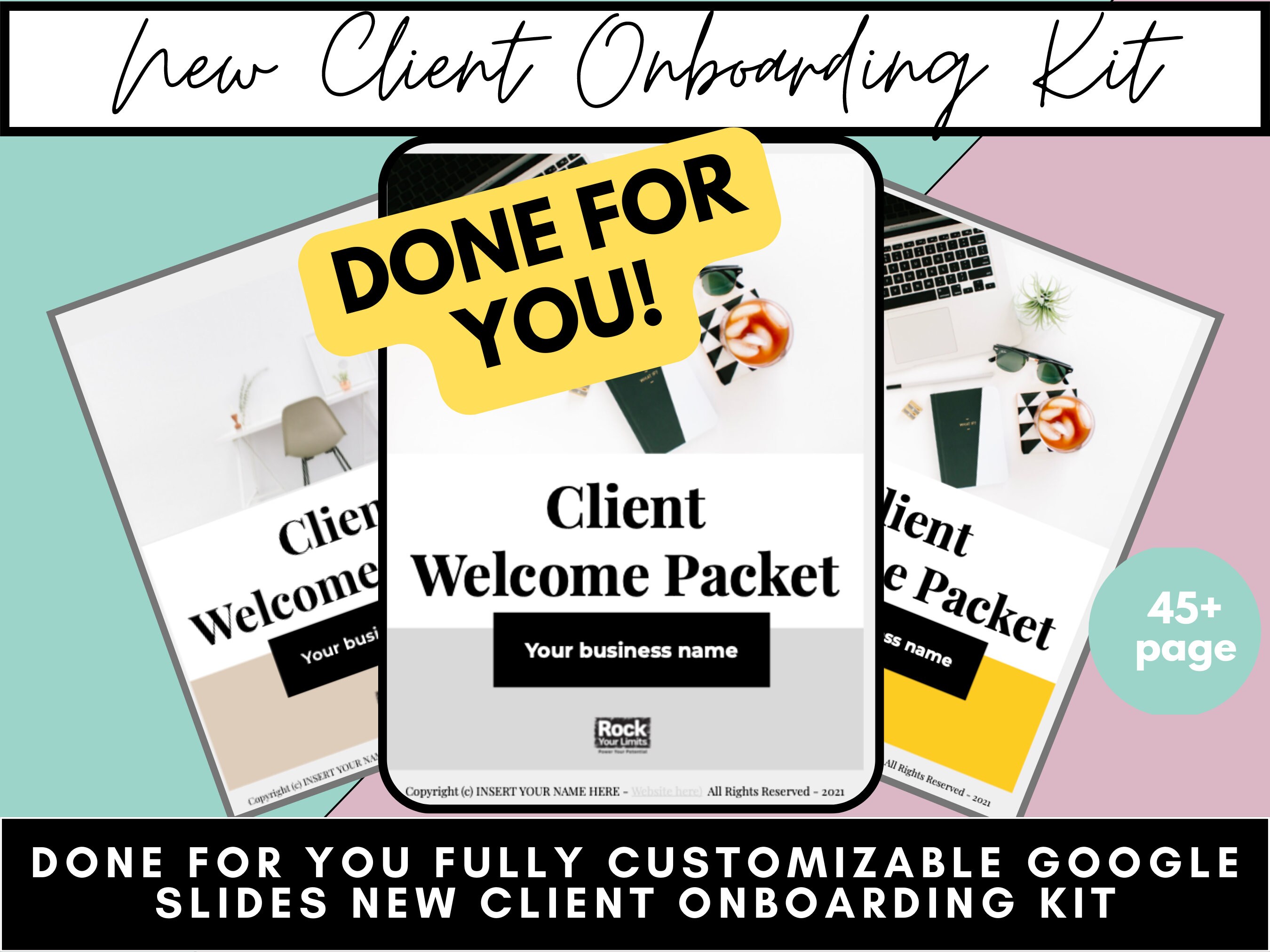 Client Onboarding Kit Google Slides Fully Customizable Client Welcome ...