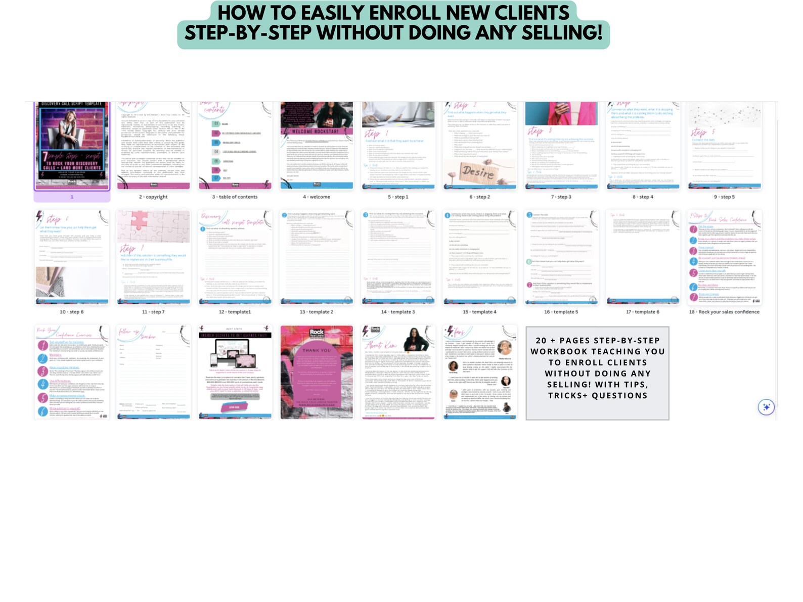 Discovery Call Script Planner for Service Providers Done for You With Workbook to Easily Enroll ...