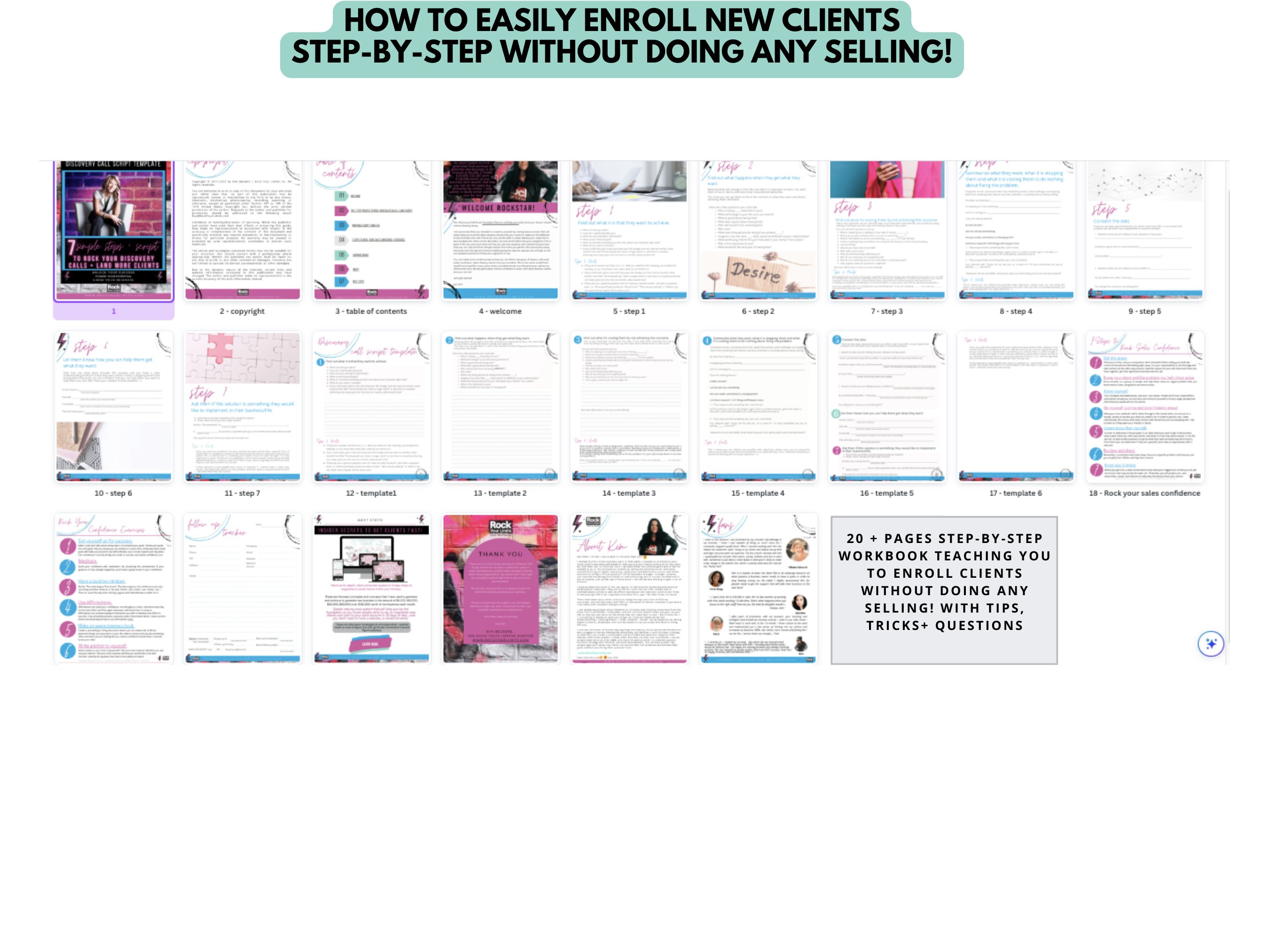 Discovery Call Script Planner for Service Providers Done for You With Workbook to Easily Enroll ...