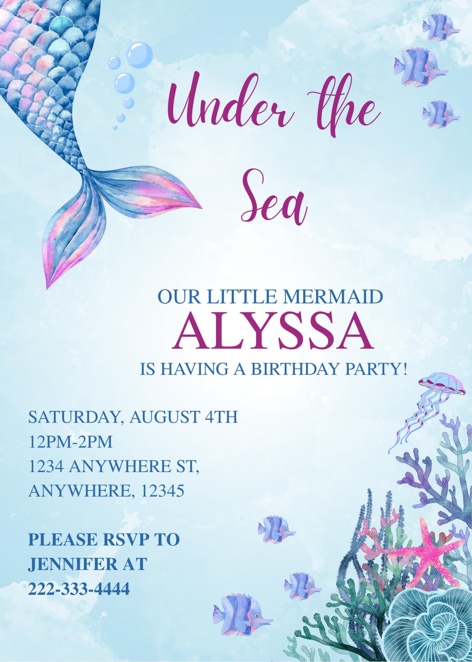 Editable Kids Birthday Invitation | Instant Download | DIY Party Invite ...