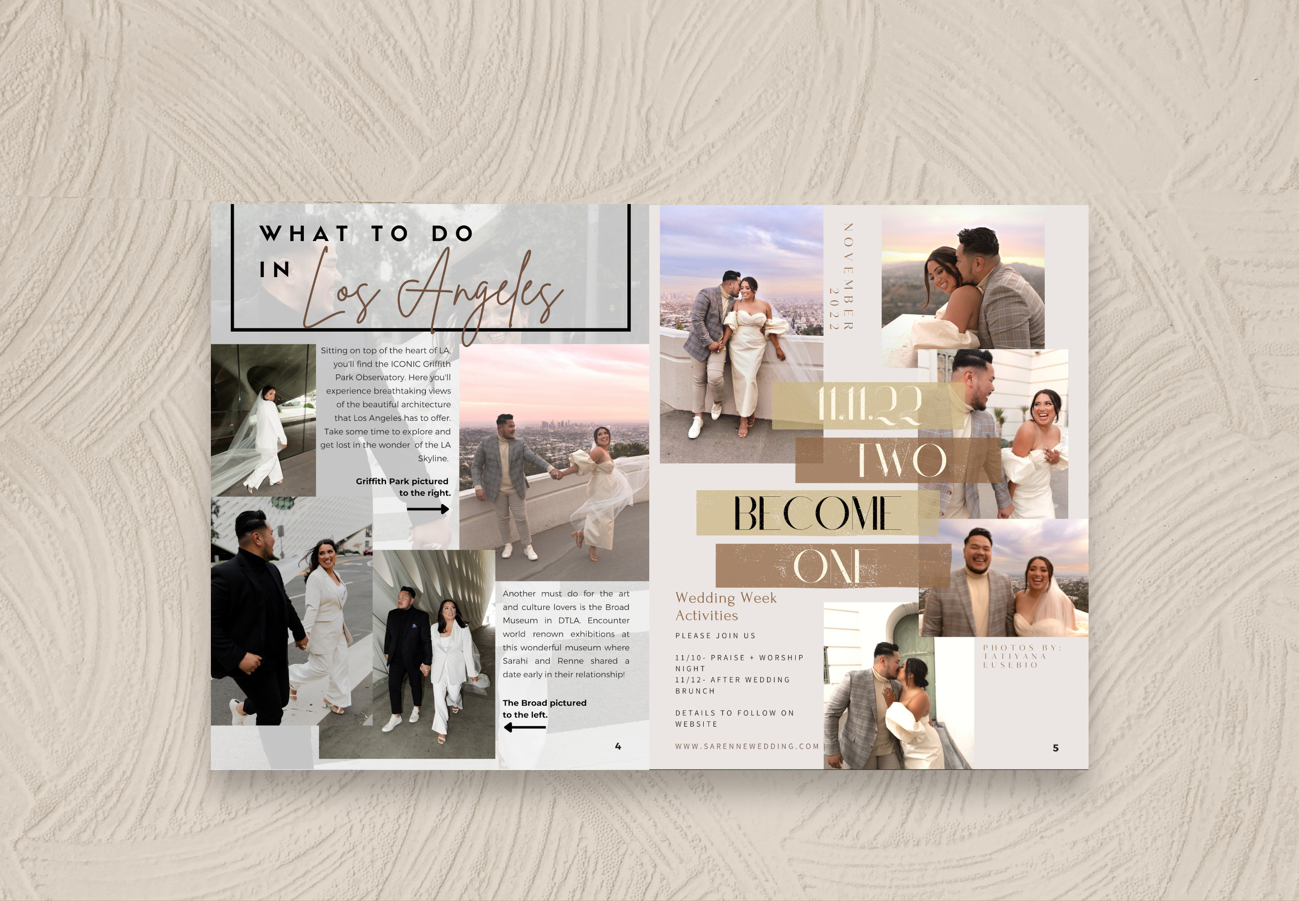 Wedding Magazine Invite- Instant Download. Use Canva to Edit 8 Page ...