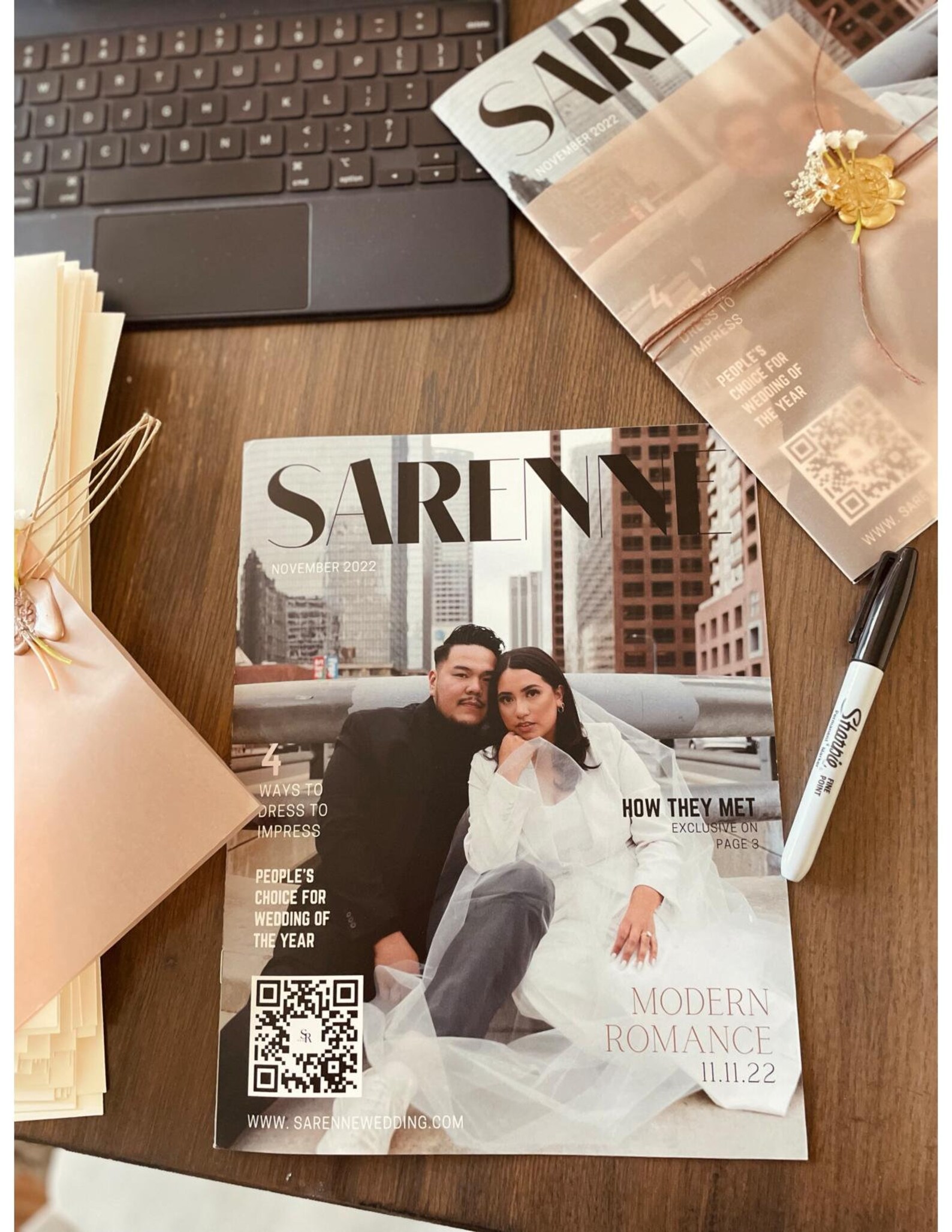 Wedding Magazine Invite- Instant Download. Use Canva to Edit 8 Page ...